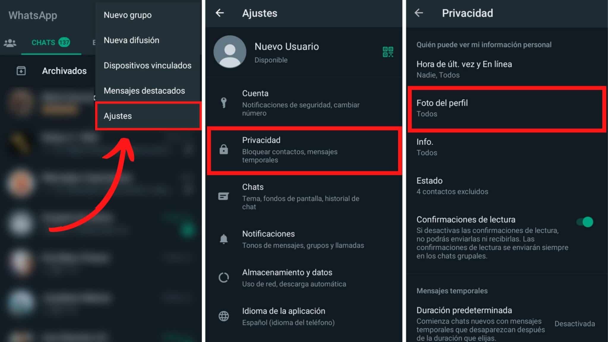 Imagen de WhatsApp sin Foto: Cómo Ocultar mi Foto de Perfil