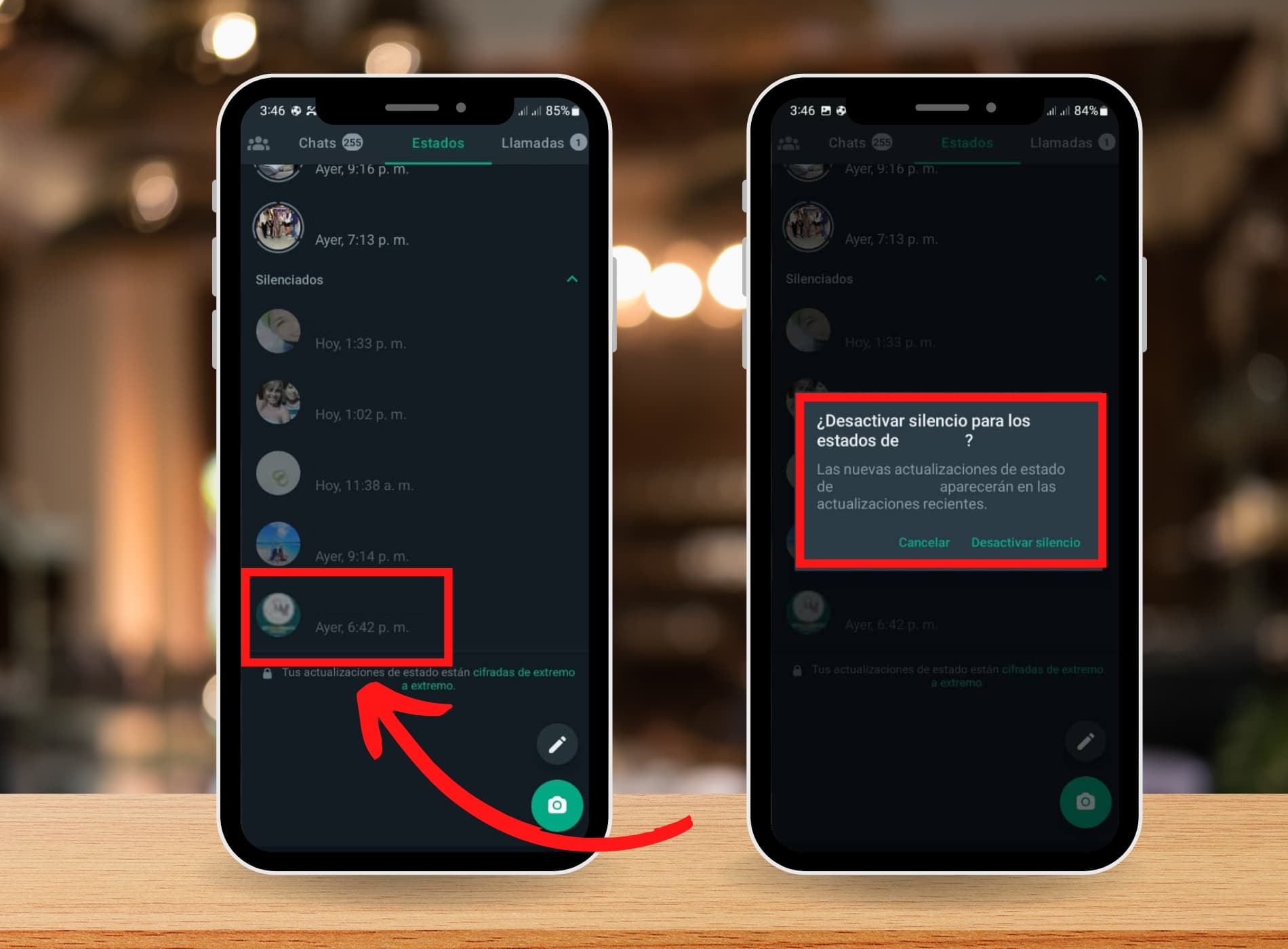¿Cómo Quitar el Silencio de los Estados de WhatsApp?
